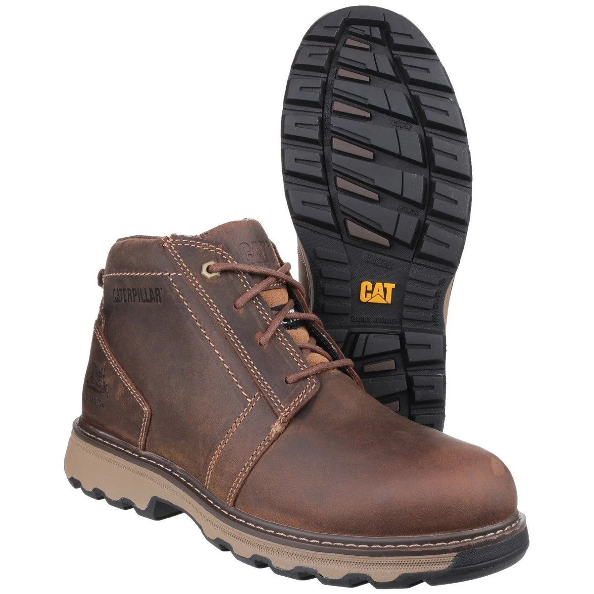 Caterpillar NEW Parker Wide-Fitting Mens Safety Boot | Steel Toe Cap ...